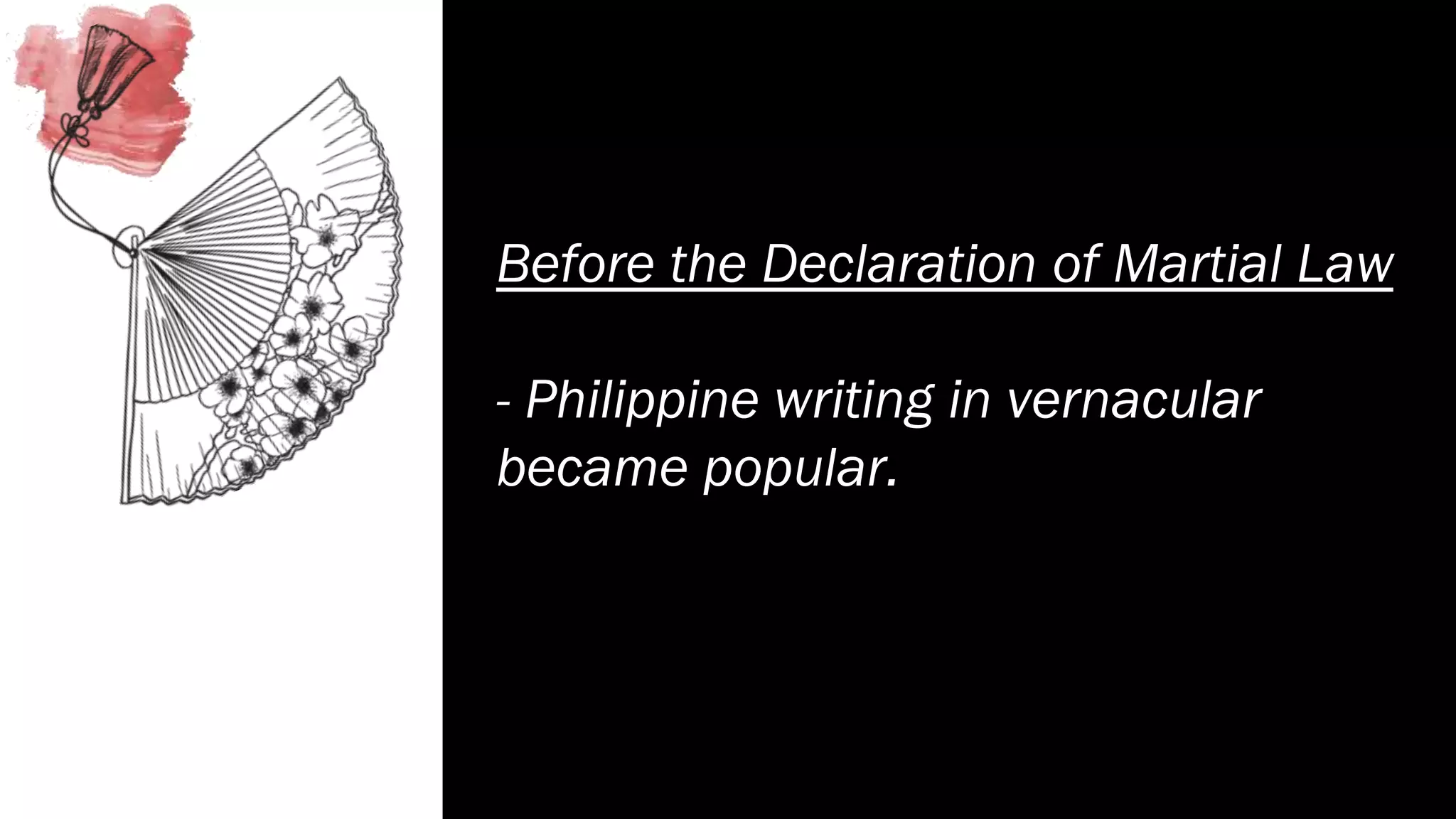Philippine Literature during Japanese, Postwar and Contemporary Period (GRADE 11 21st Century ...