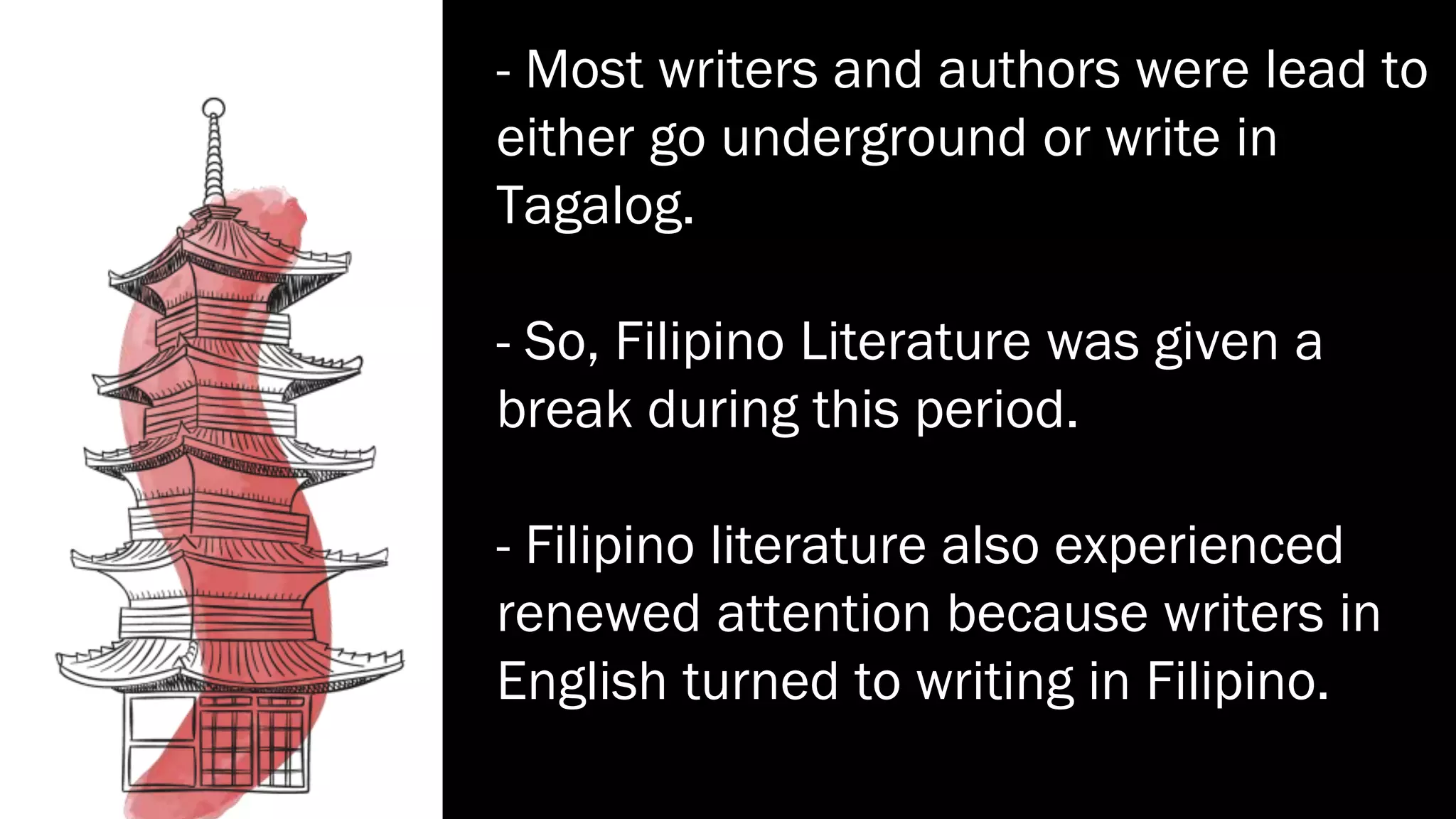 Philippine Literature during Japanese, Postwar and Contemporary Period ...