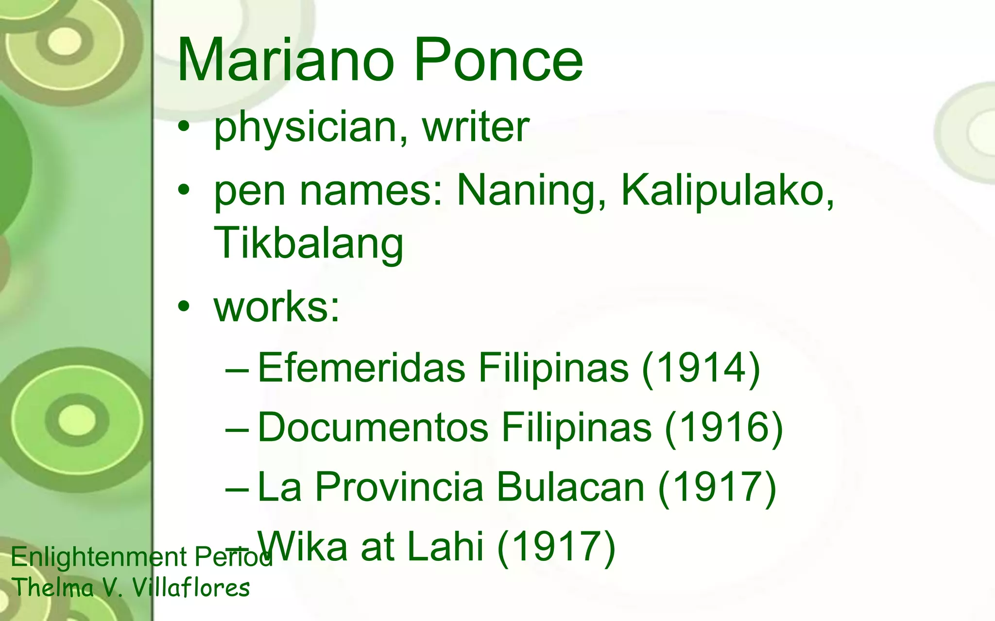 Philippine literature during the enlightenment period | PPTX
