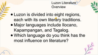 PHILIPPINE LITERATURE ECAS GRADE 8....... | PPTX