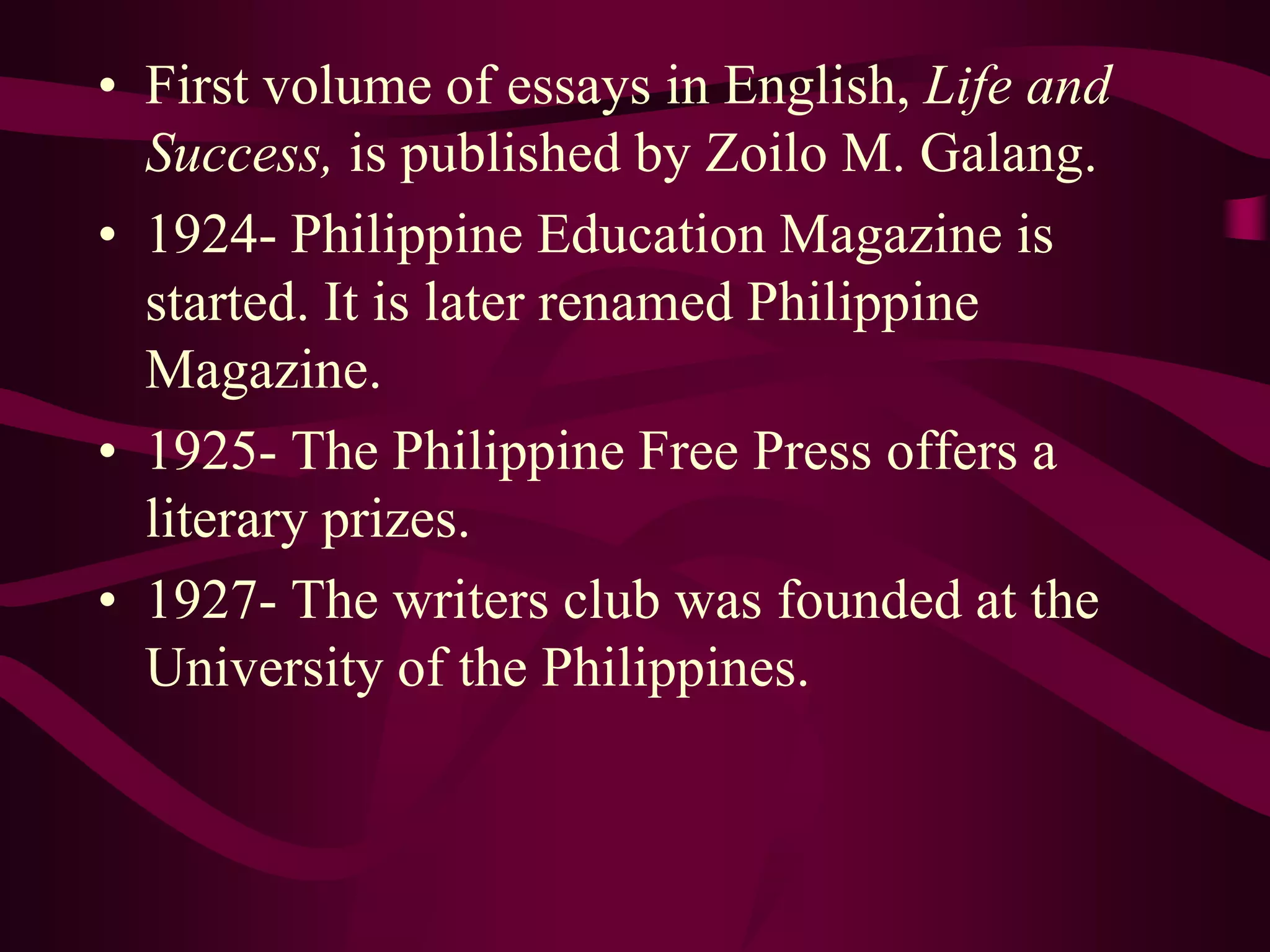 Philippine literature in english | PPTX