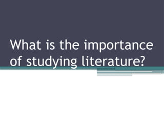 Introduction to Philippine Literature Lecture | PPTX