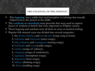 Philippine literature poetry | PPTX