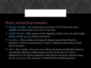 Philippine literature poetry | PPTX
