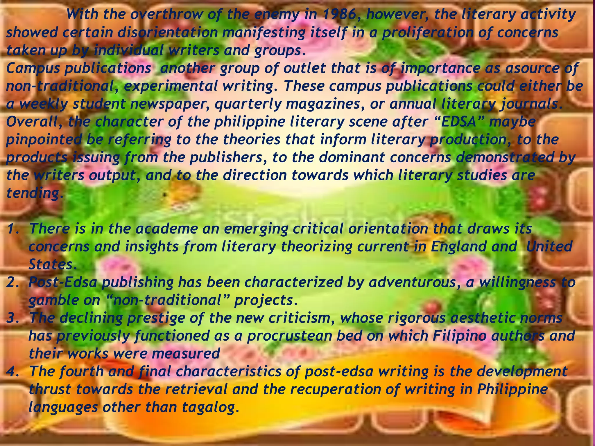 Philippine literature scrapbook | PPTX