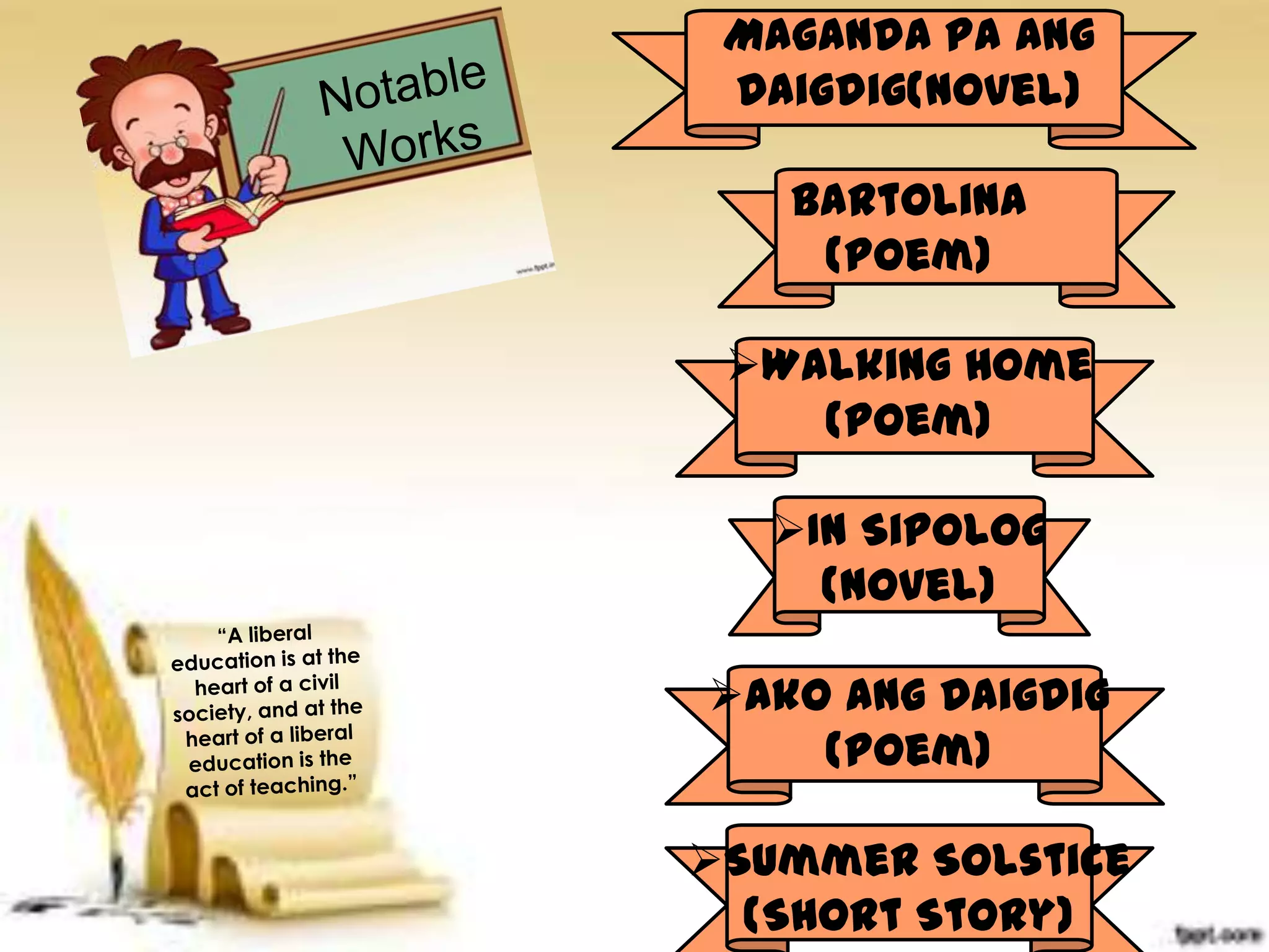 Philippine literature (under the republic) FINAL | PPTX