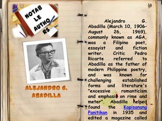 Philippine literature (under the republic) FINAL | PPTX