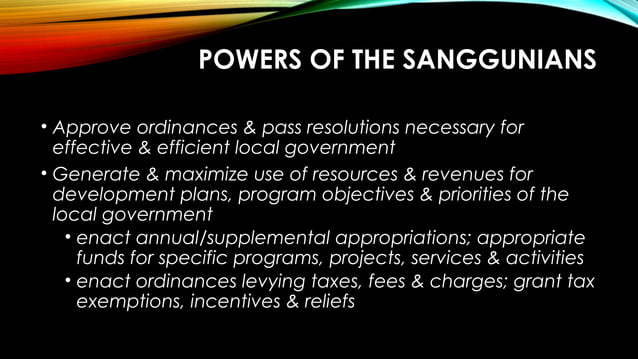 Philippine Local Government System | PPT