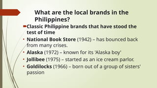 PHILIPPINE LOCAL PRODUCT.233333232323222 | PPT