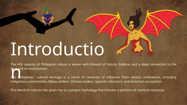 Philippine Mythical Creatures Illustrative Presentation Pptx