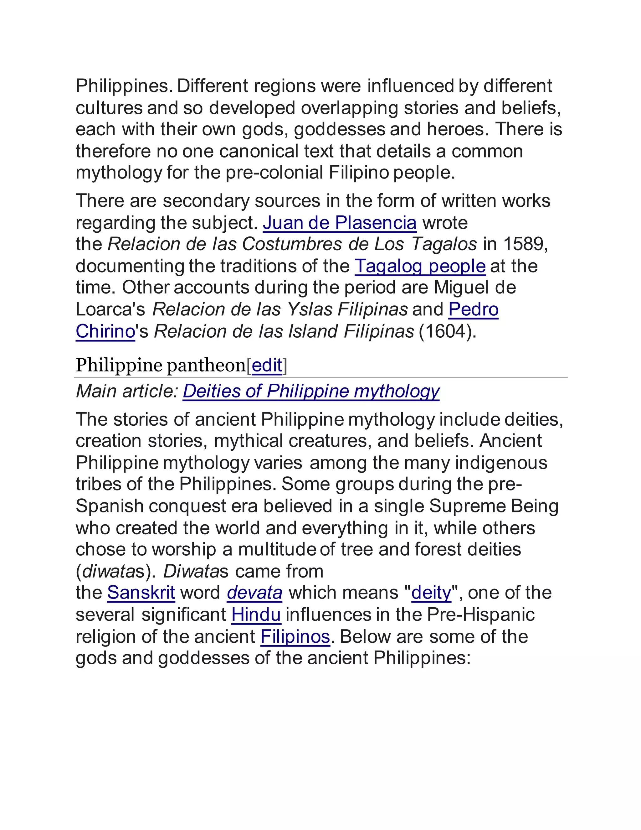 Philippine mythology | DOCX