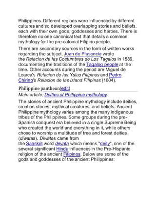 Philippine mythology | PDF