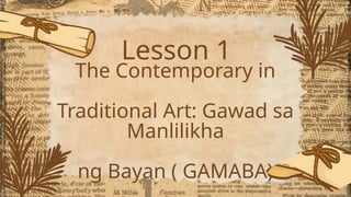 Philippine national artist. GAMABA ARTIST | PPTX