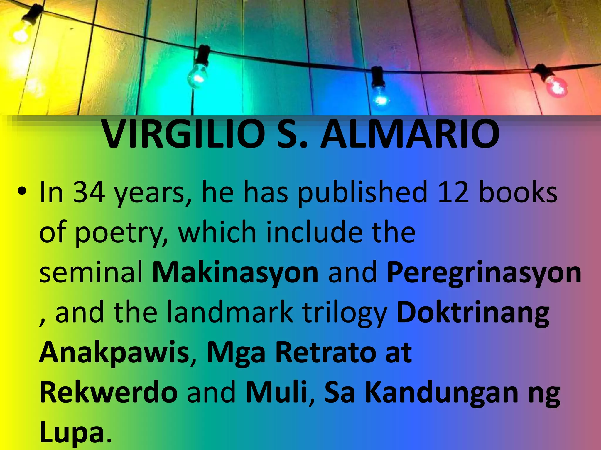 Philippine National Artists for Literature | PPTX