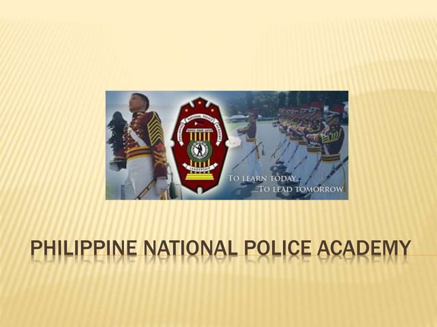 Philippine National Police Academy | PPTX | Graduation | Personal ...