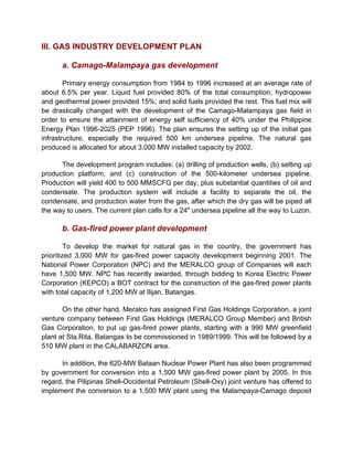 Philippine Natural Gas: Industry Overview | PDF