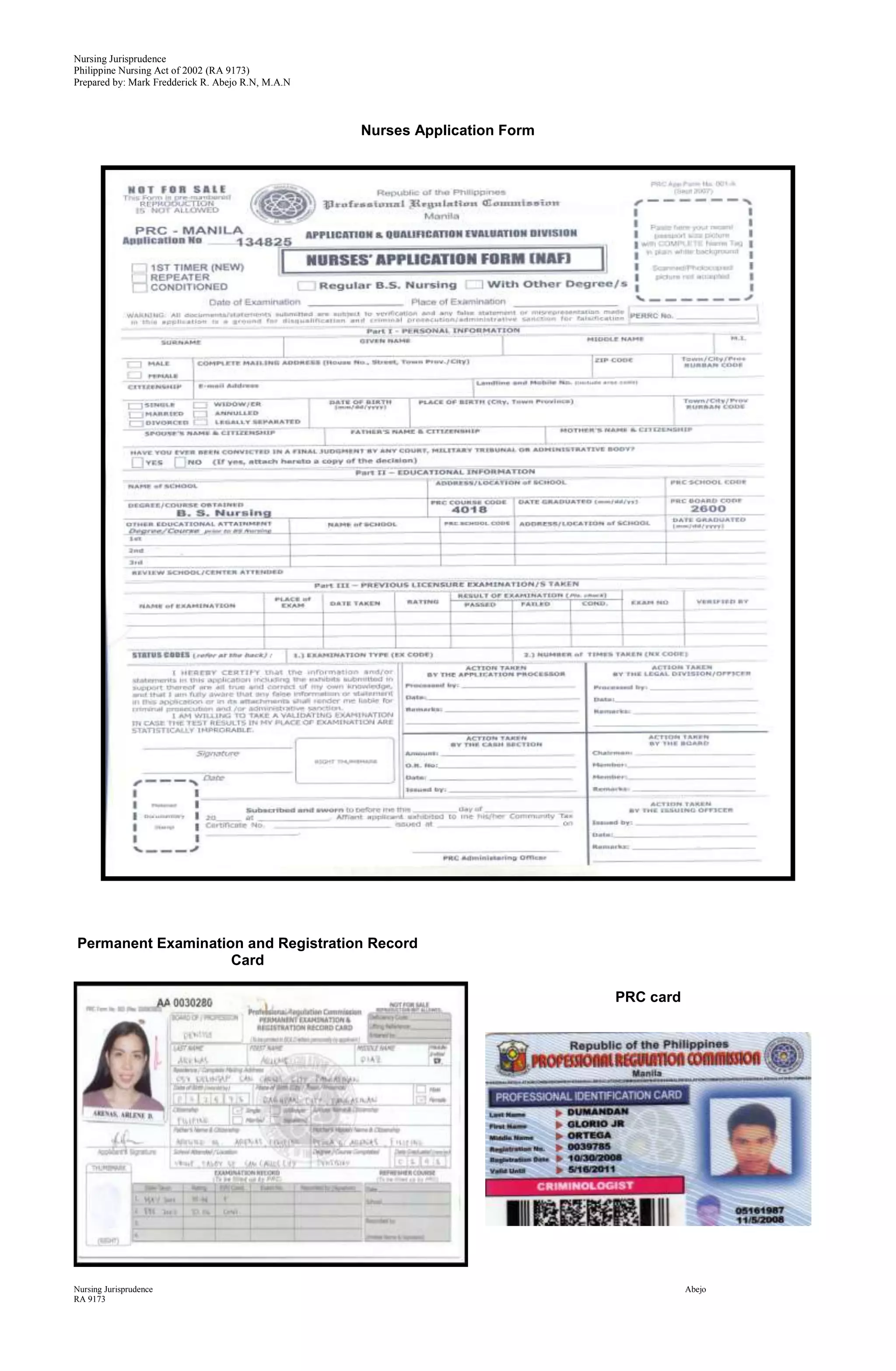 Philippine Nursing Act of 2002 ( R.A 9173) | PDF