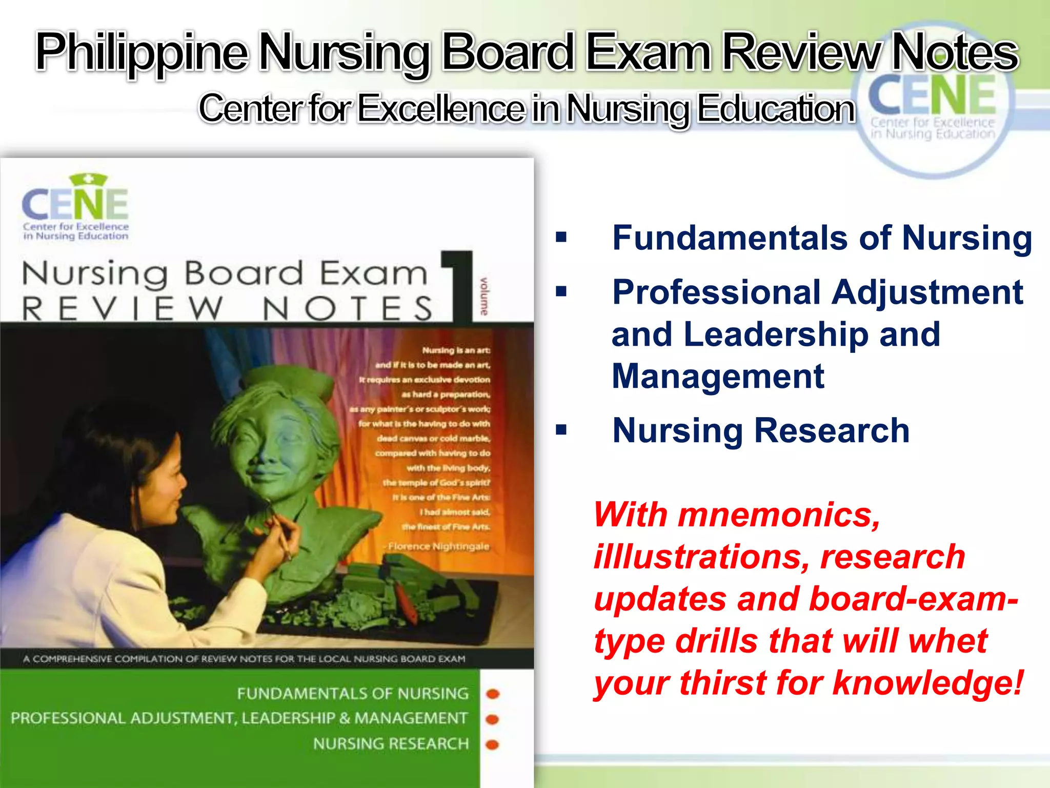 Philippine nursing board exam review notes | PPTX