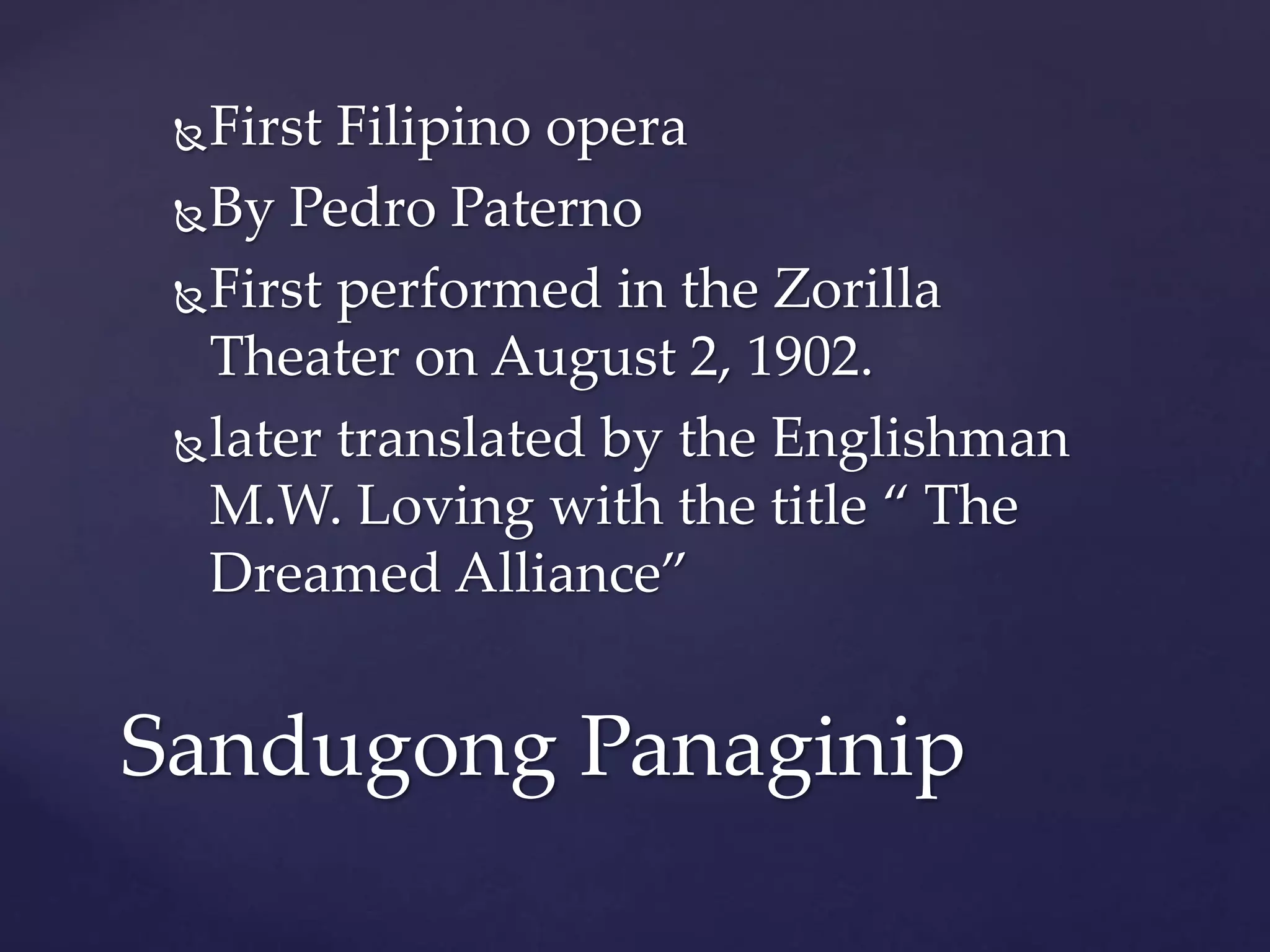Philippine opera | PPTX
