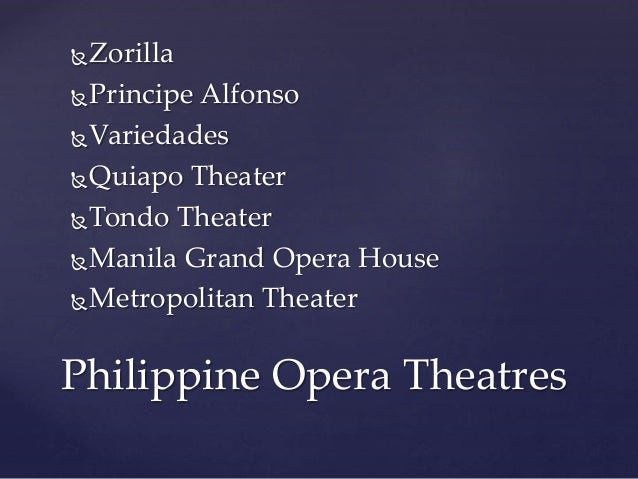 Philippine opera
