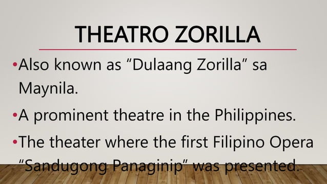 PHILIPPINE OPERA.pptx | Opera | Fine Art