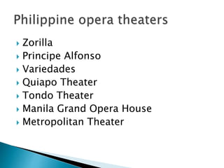 Philippine opera ballet musical q4 music grade 10 | PPTX