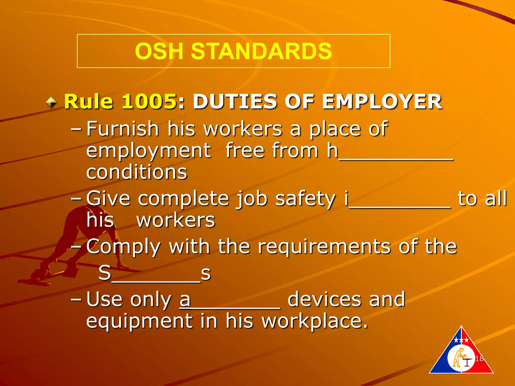 Philippine OSH Standards, rev 2012.ppt | Indoor Environmental Quality ...