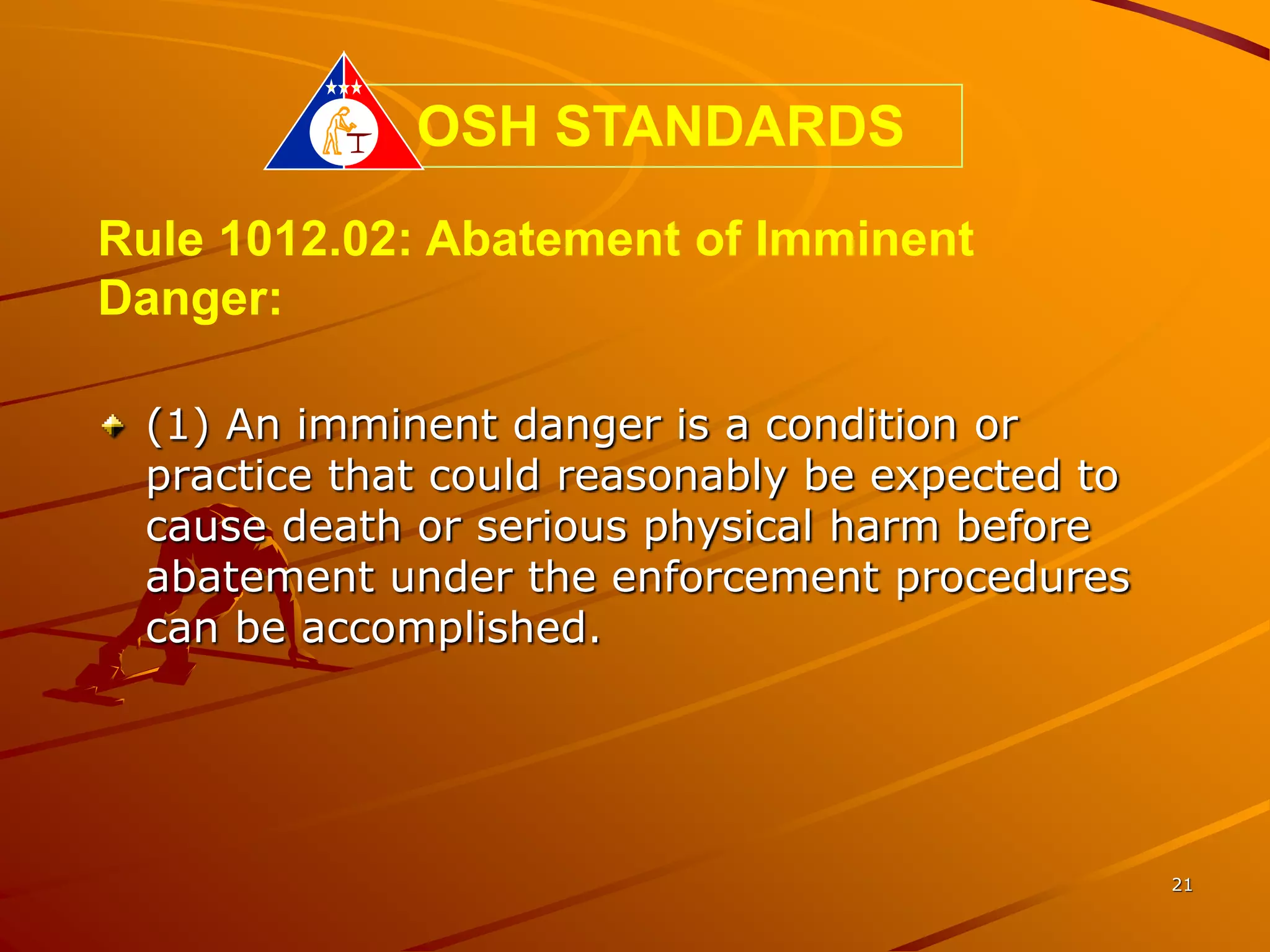 Philippine OSH Standards, rev 2012.ppt | Indoor Environmental Quality ...