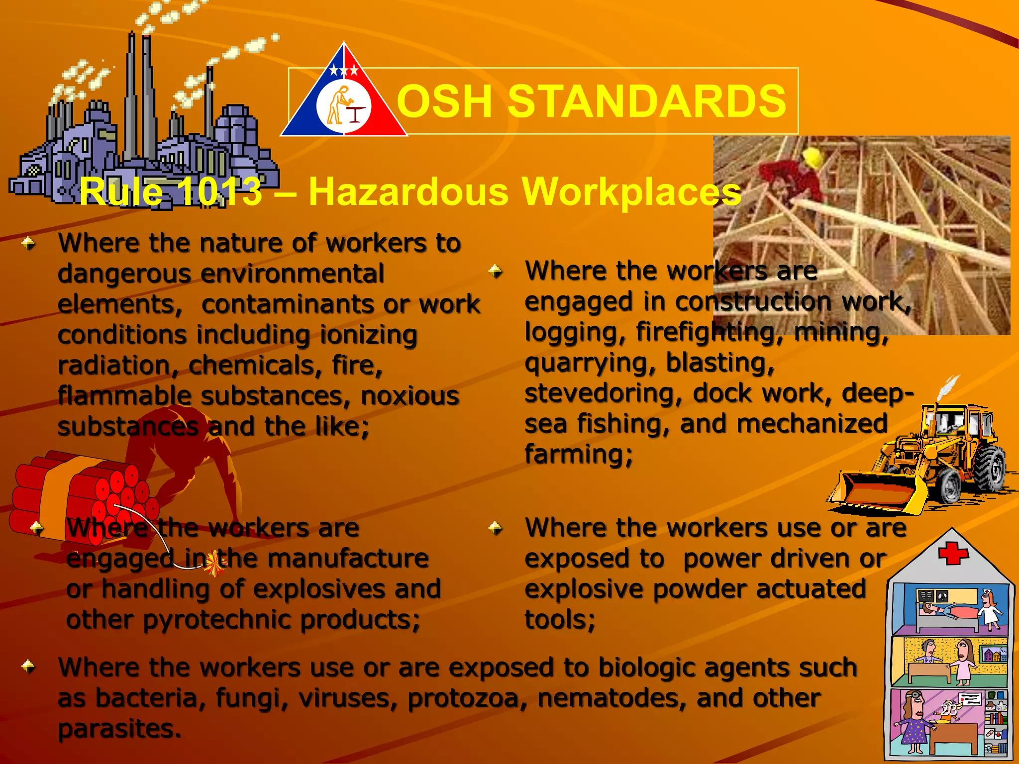 Philippine OSH Standards, rev 2012.ppt | Indoor Environmental Quality ...