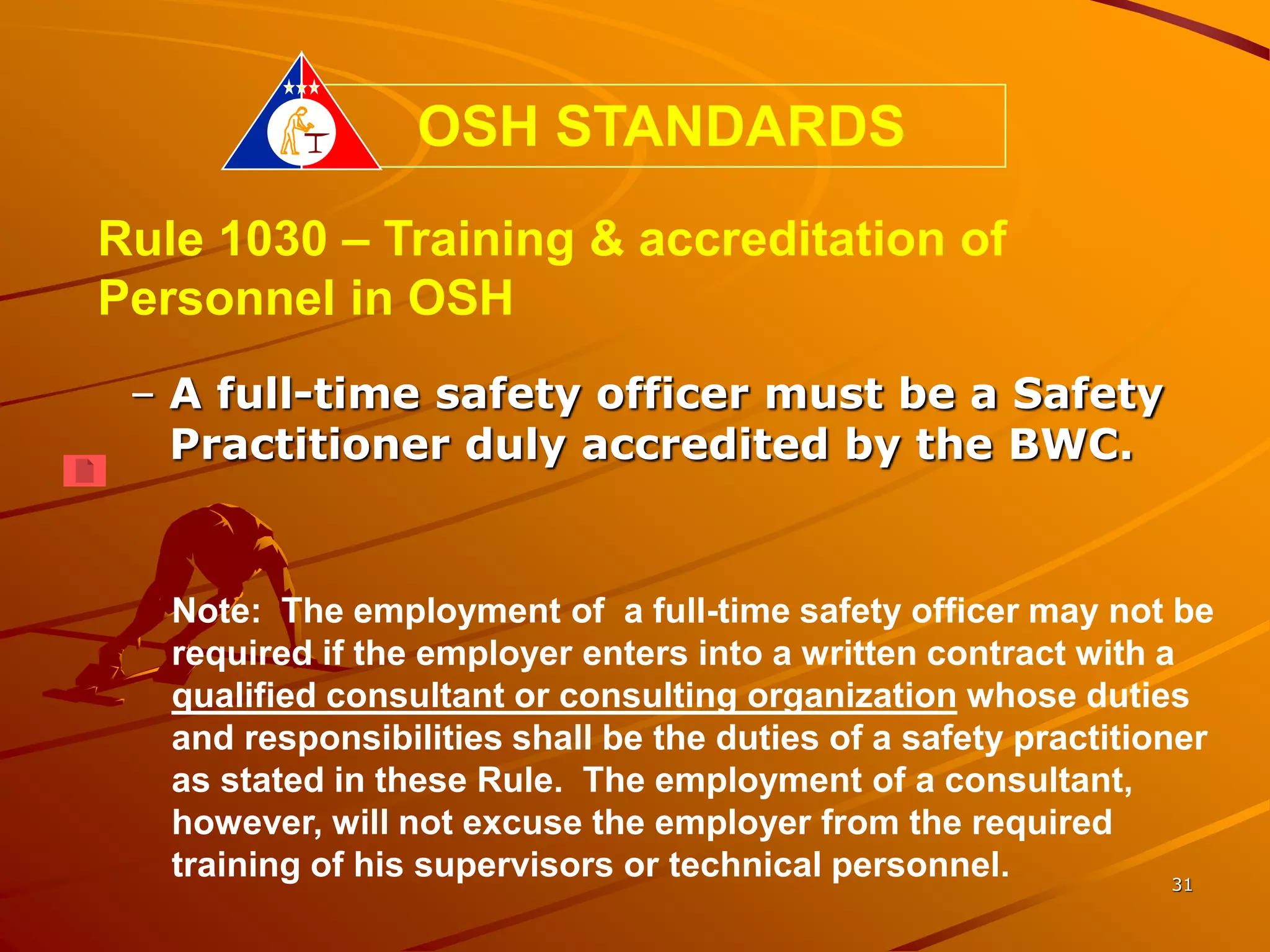 Philippine OSH Standards, rev 2012.ppt | Indoor Environmental Quality ...