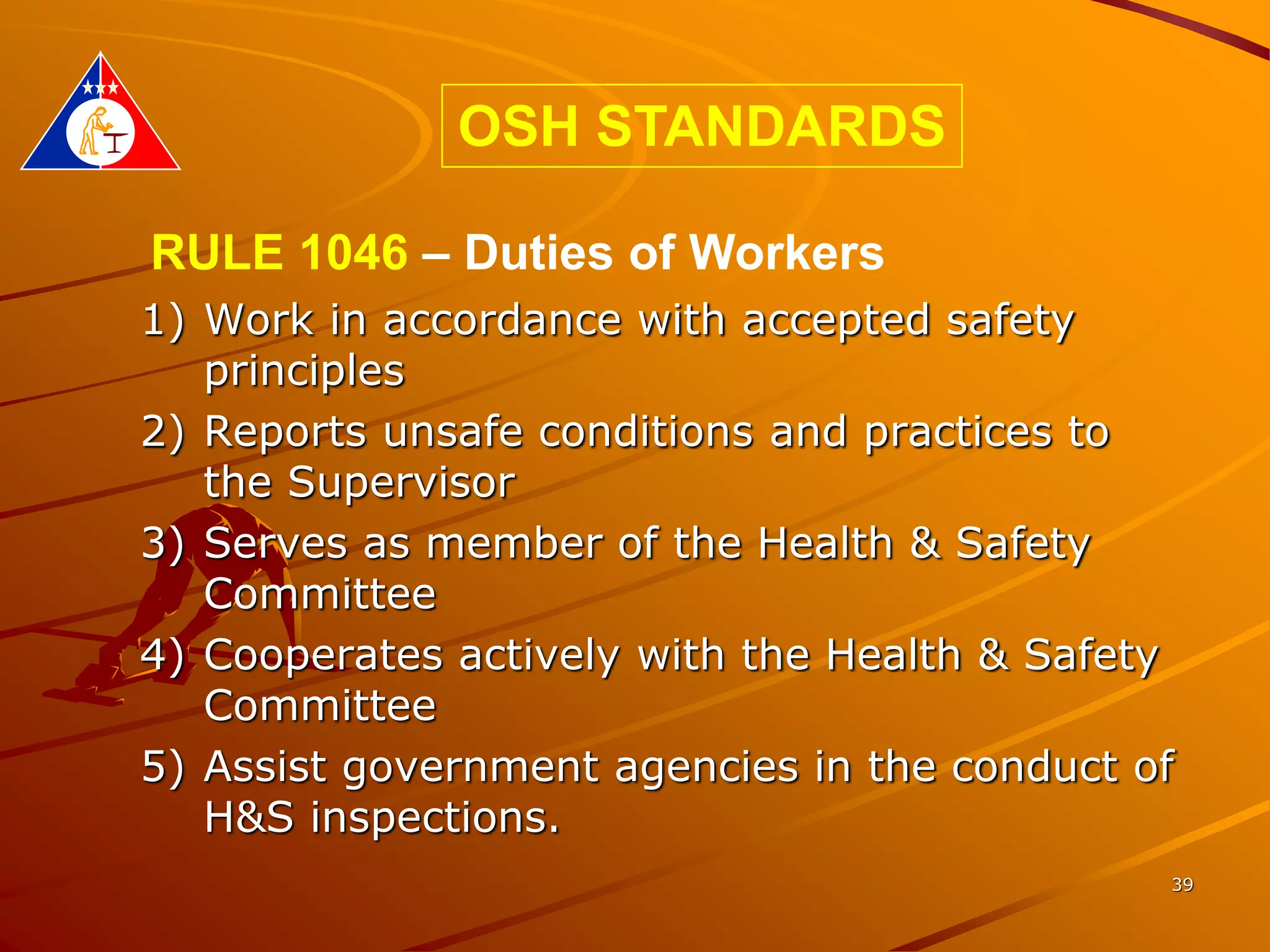 Philippine OSH Standards, rev 2012.ppt | Indoor Environmental Quality ...