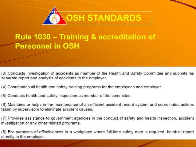 Philippine OSH Standards, rev 2012.ppt | Indoor Environmental Quality ...