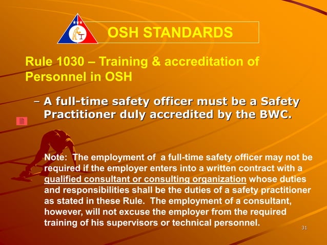 Philippine OSH Standards, rev 2012.ppt | Indoor Environmental Quality ...