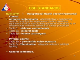 Philippine OSH Standards, rev 2012.ppt