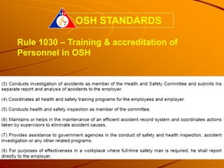 Philippine OSH Standards, rev 2012.ppt