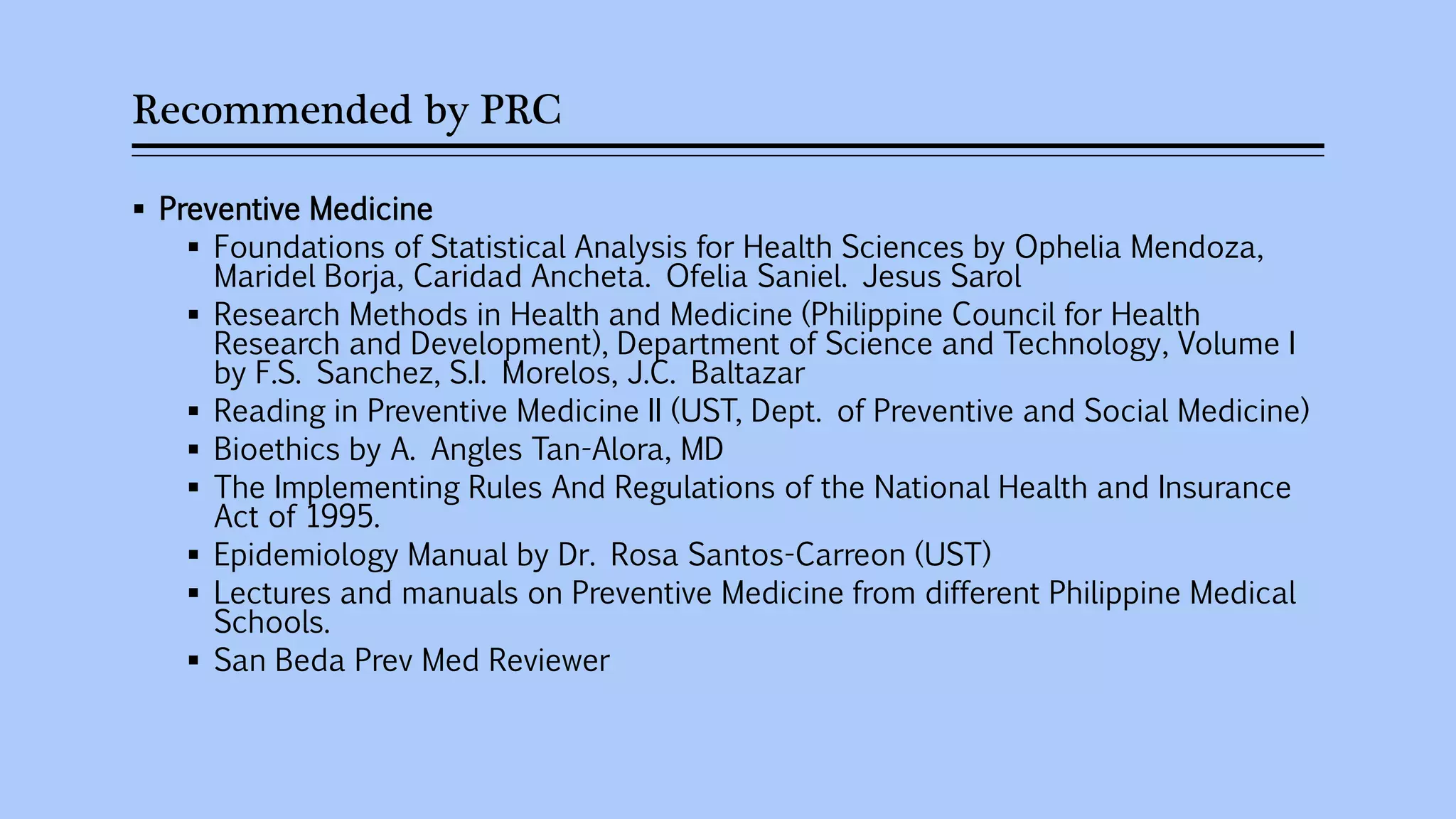 Philippine physician licensure exam primer | PPTX