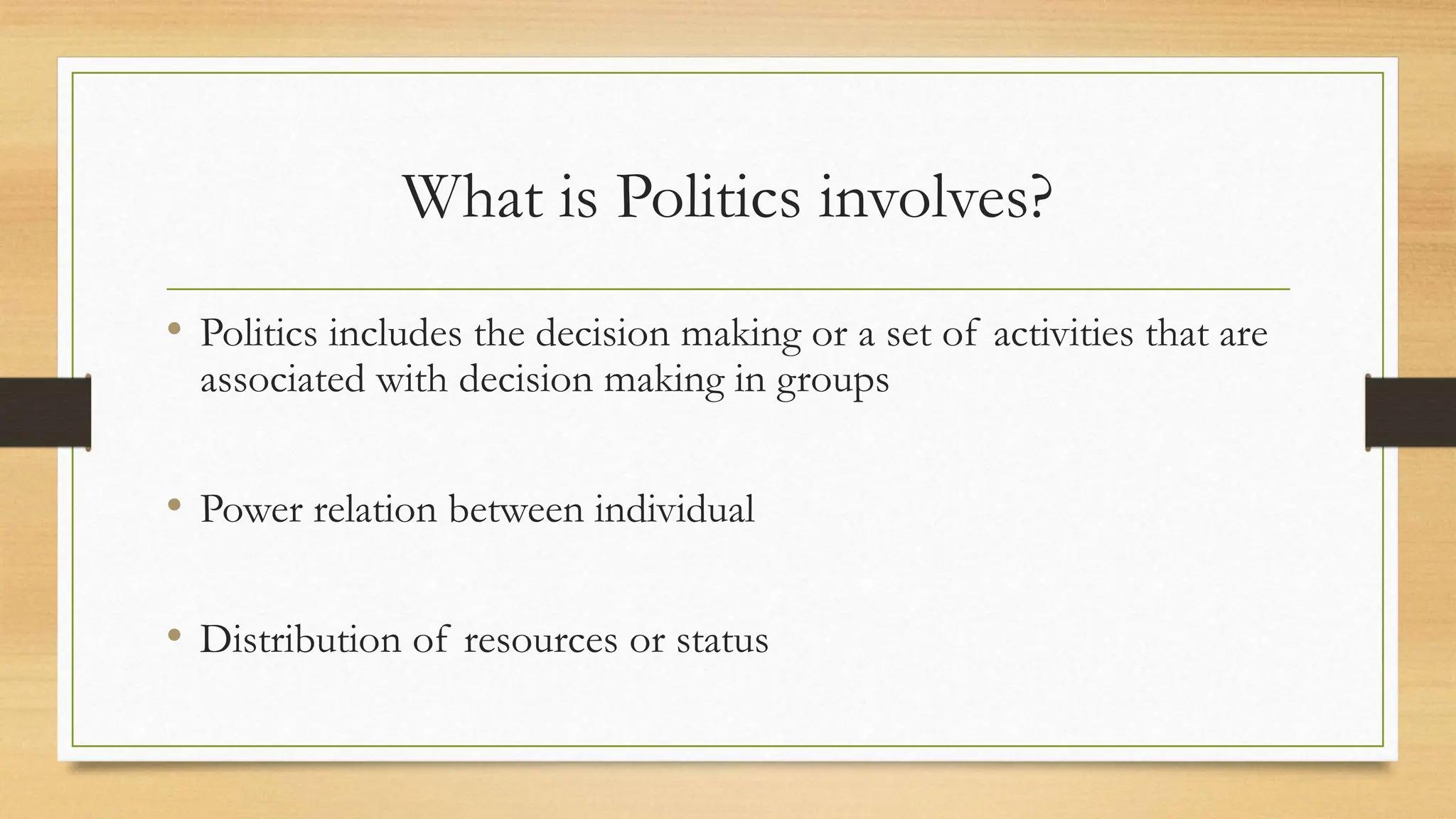 what is politics? for HUMSS 12 senior high | PPTX