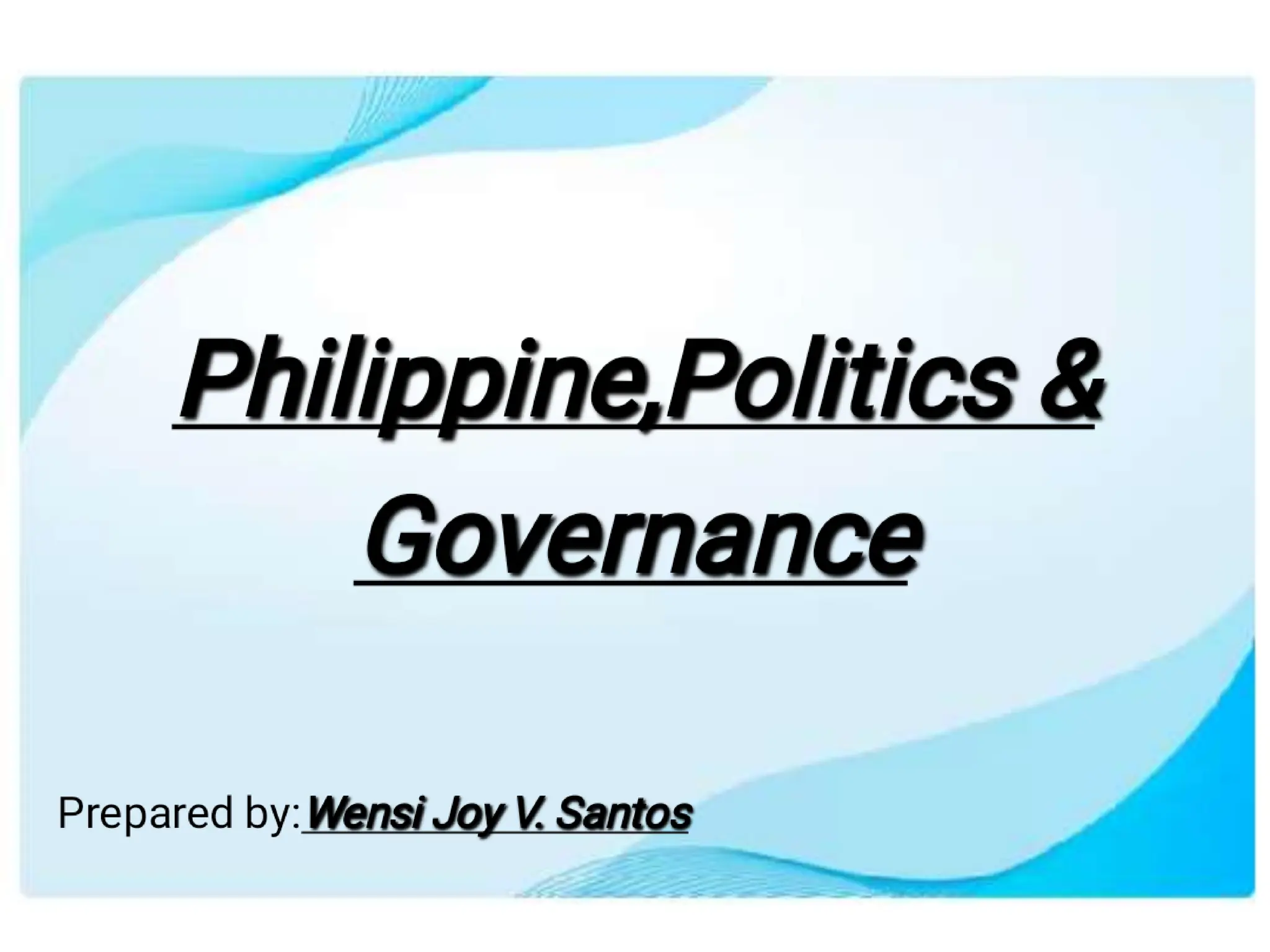 Philippine,Politics-Lesson 3 wensi ppg ppt | PPT