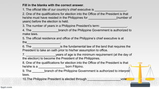 PHILIPPINE POLITICS AND GOVERNANCE.pptx 1 | PPT