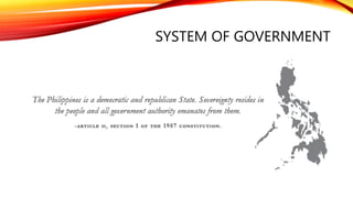 Philippine Political Condition: NATIONAL and LOCAL GOVERNANCE | PPTX