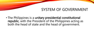 Philippine Political Condition: NATIONAL and LOCAL GOVERNANCE | PPTX