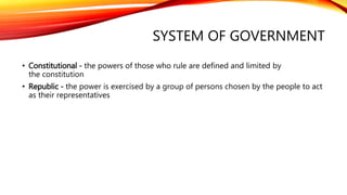 Philippine Political Condition: NATIONAL and LOCAL GOVERNANCE | PPTX