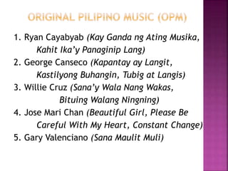 Philippine Popular Music | PPTX