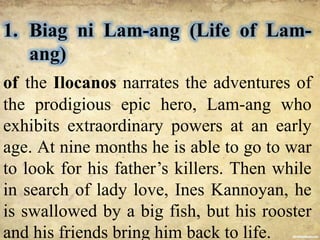 PHILIPPINE PRE-COLONIAL LITERATURE (incomplete) | PPTX