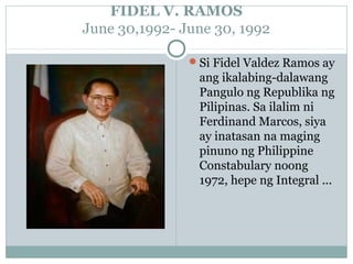 Philippine presidents | PPT