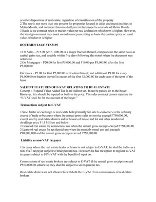Philippine real estate laws | DOCX