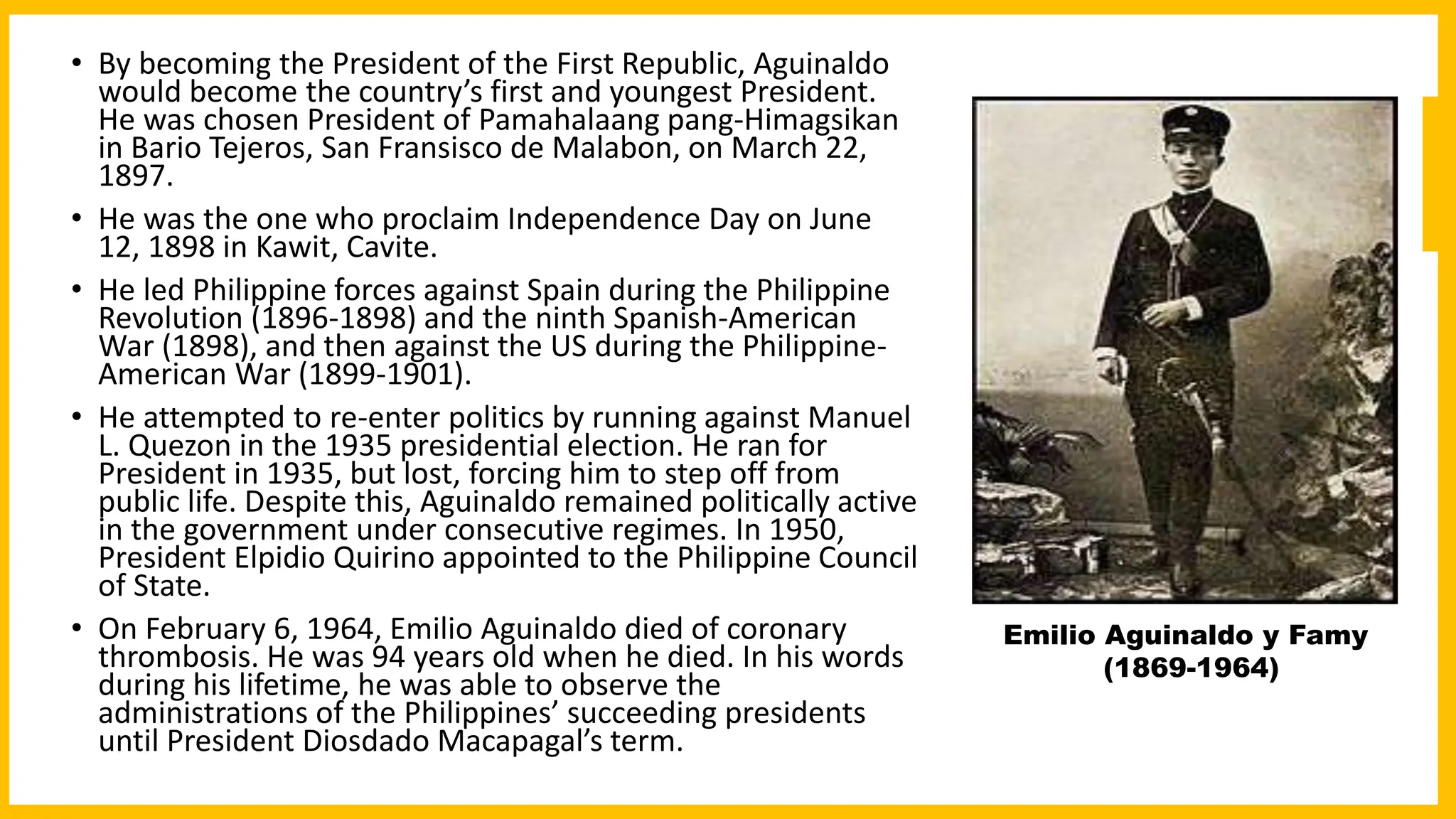 GUNITA NG HIMAGSIKAN----EMILIO AGUINALDO | PPTX