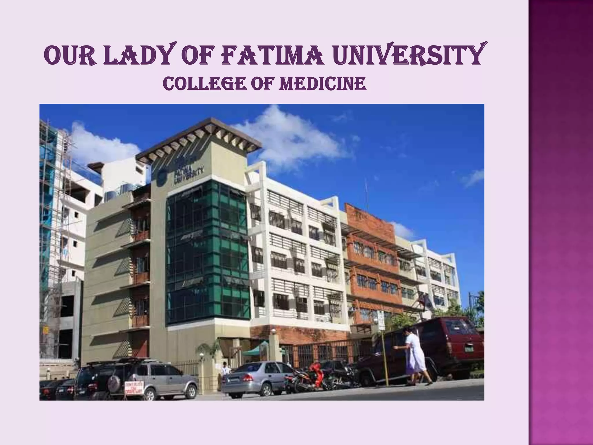 Philippines our lady of fatima university | PPT
