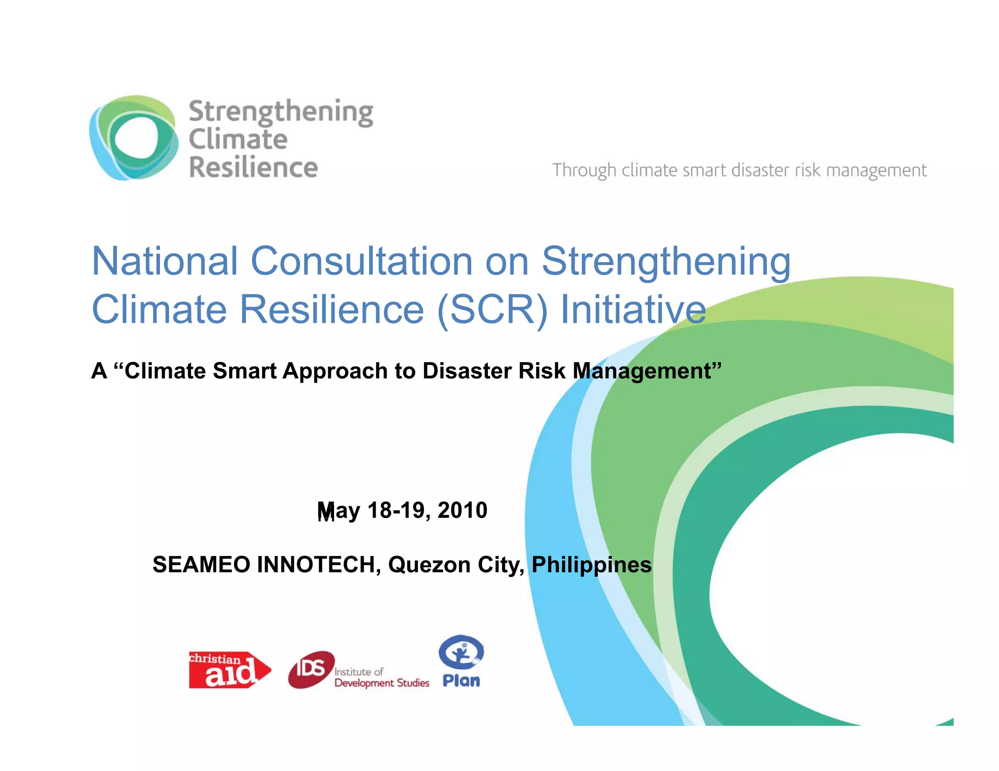Philippines- strengthening climate resilience | PPT