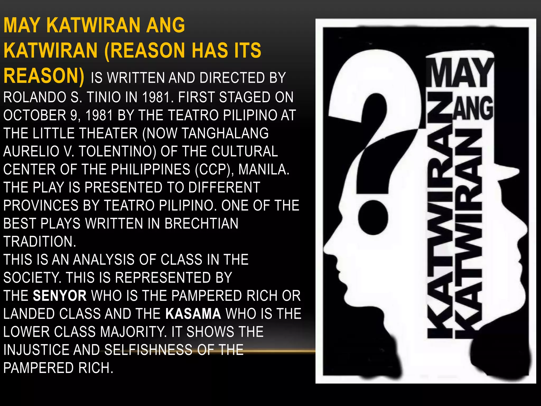 Philippines theatrical-plays-aljun | PPTX